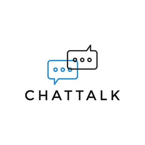 Premium Vector Modern App Chat Talk Logo Design