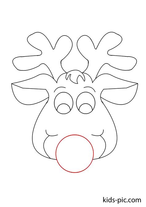 Шаблон оленя из бумаги распечатать