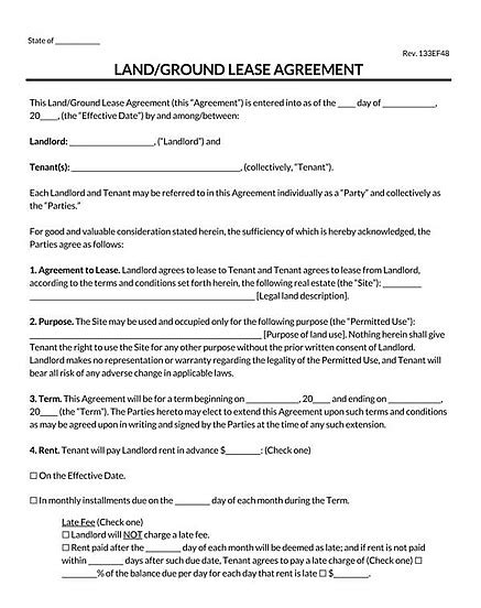 Free Lease Amendment Forms Pdf Word