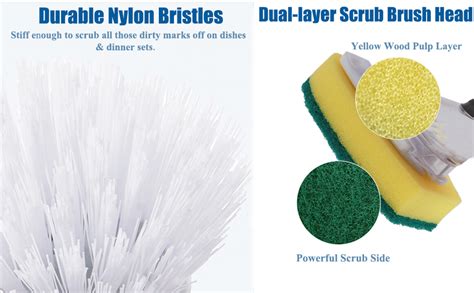 5 Pack Dish Brush Refill Heads And Dish Scrub Refills For