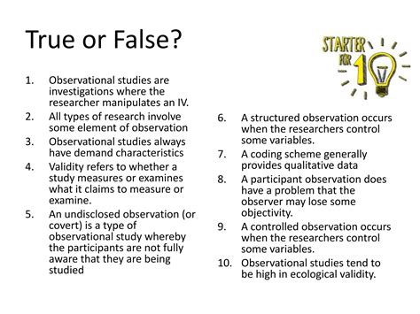 As Week 6 Observational Research Ppt
