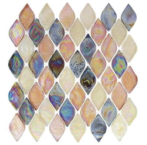 Aquatica Glass Aq 2005 Atlantis Rhomboid Diamond Oval Glass Tile