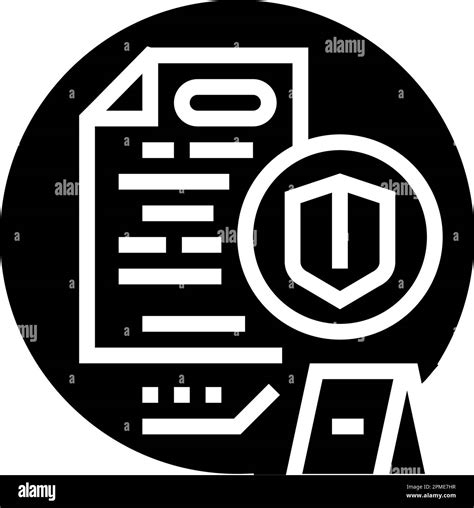 Exculpatory Evidence Crime Glyph Icon Vector Illustration Stock Vector
