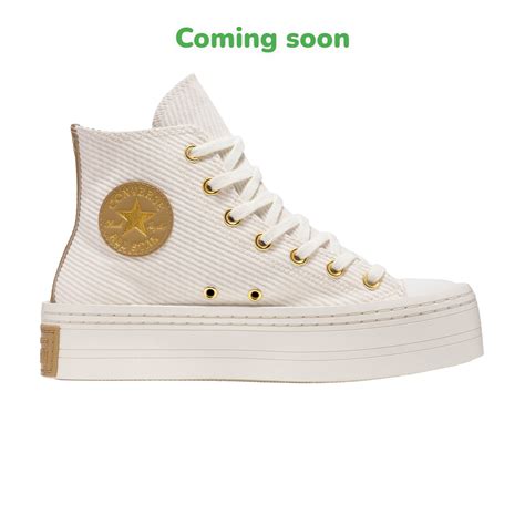 Converse на платформе бежевые высокие A07204C – купить