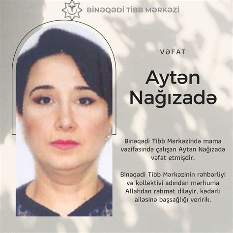 Medicinaaz Daha Bir Həkim Xərçəngdən Vəfat Etdi