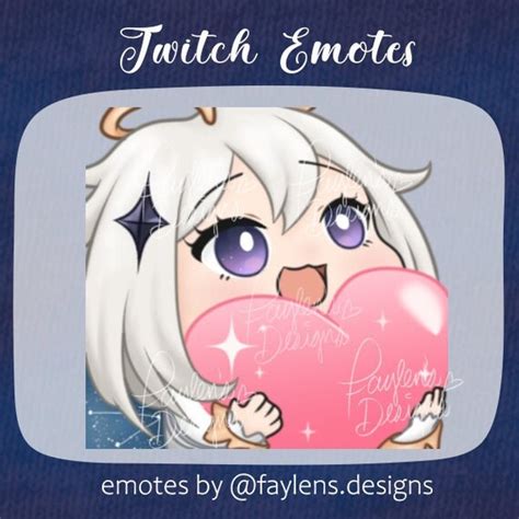 Ready To Download Paimon Love Emote Etsy