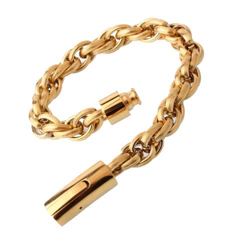 남성 쥬얼리 골드 컬러 힙합 스테인레스 스틸 빈티지 로프 체인 링크 팔찌 10mm8 66 New Arrival체인 And 링크 팔찌 Aliexpress