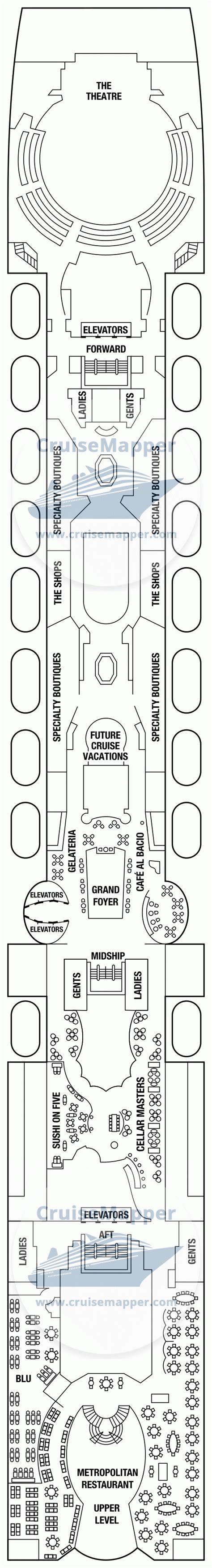 Celebrity Millennium Deck 5 Plan Cruisemapper