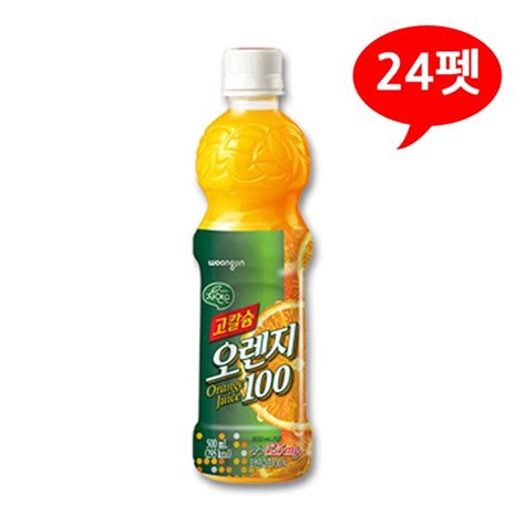 7101130 자연은 고칼슘 오렌지 100 500mlx24펫 홈플러스 택배배송