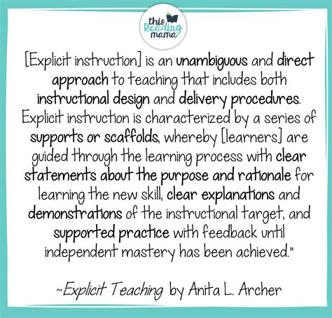 using explicit instruction this reading mama