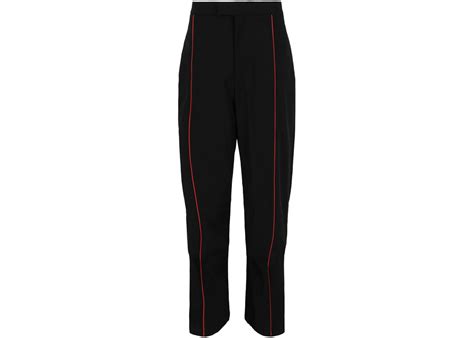 Ferragamo Contrasting Trim Straight Leg Track Pants Black Mens Us