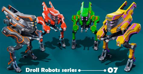 Droll Robot 07 3d Robots Unity Asset Store