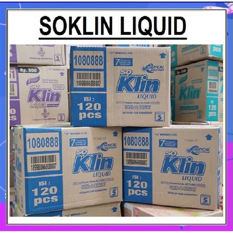 Jual DUS SOKLIN LIQUID SACHET ML ISI PCS Shopee Indonesia