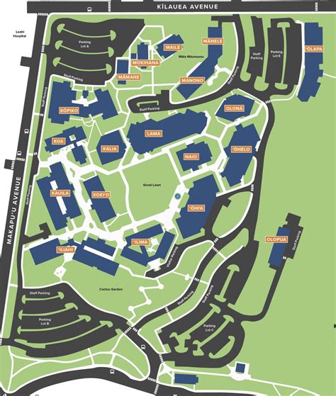 Campus Map Kapiolani Community College