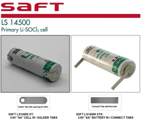 Saft Ls14500 St 36 Volt 26ah Aa Lithium Sulfur Dioxide Li So2