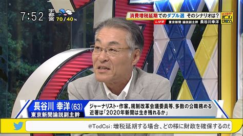 長谷川幸洋「増税延期 やっぱり衆参ダブル」～消費増税延期で衆議院は解散すべき？ モーニングcross Youtube