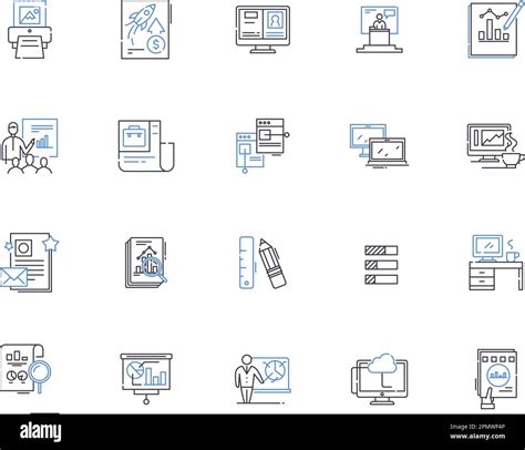 Presentation Outline Icons Collection Presentation Speech Slideshow