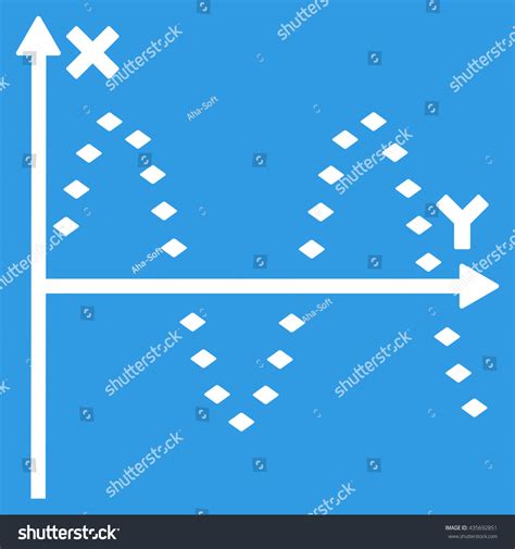Dotted Sine Plot Vector Toolbar Icon Stock Vector Royalty Free