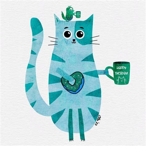 Cleopatra C On Instagram Happy Tuesday From The Coffee Besties 😸🎨 💖☕