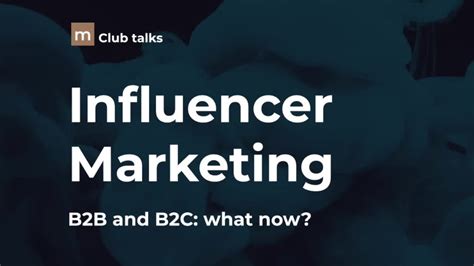 Interview On Influencer Marketing B2b And B2c Mclub Executive