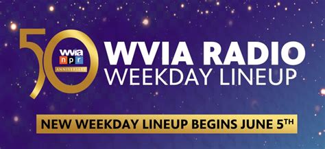 New Wvia Radio Weekday Lineup