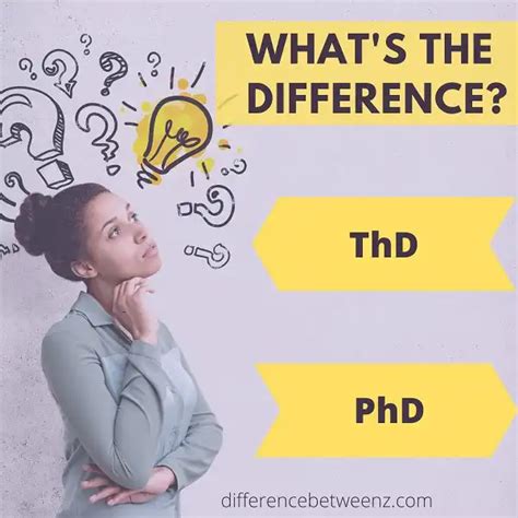differences between a thd and a phd difference betweenz