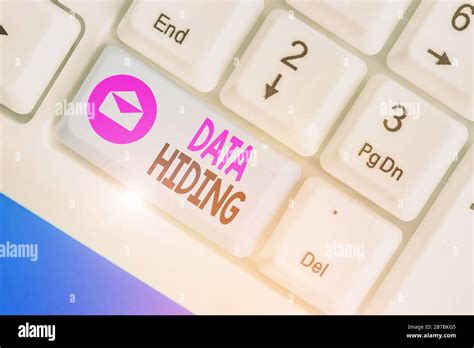 Word Writing Text Data Hiding Business Photo Showcasing Secretly Embedding Data In Graphics