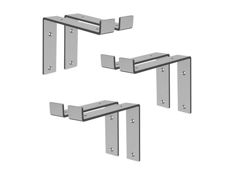Lot de équerre d étagère murale équerre fixation en métal gris x x mm