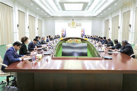 សម្តេចតេជោ ហ៊ុន សែន អញ្ជើញជួបជាមួយគណៈប្រតិភូនៃក្រុមប្រឹក្សាធុរកិច្ចសហរដ្ឋអាមេរិក អាស៊ាន