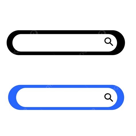 Elegant Simple Black And Blue Search Box Simple Search Box Black Png
