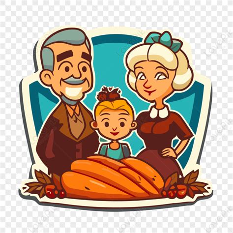 추수 감사절 스티커 일러스트 벡터상표 Png 일러스트 무료 다운로드 Lovepik