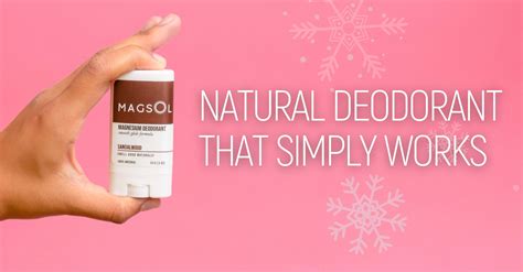 Magsol Best Natural Magnesium Deodorant For Men And Women