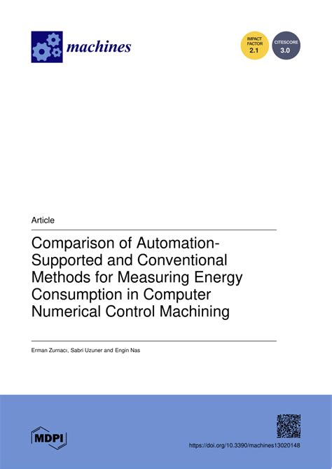 Pdf Comparison Of Automation Supported And Conventional Methods For Measuring Energy