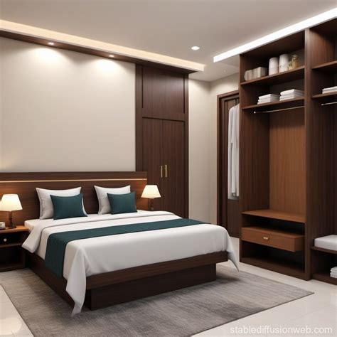 Minimalist Indian Hotel Room Design Stable Diffusion Online