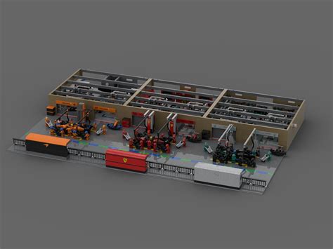 F1 Pit Lane And Paddocks R Lego