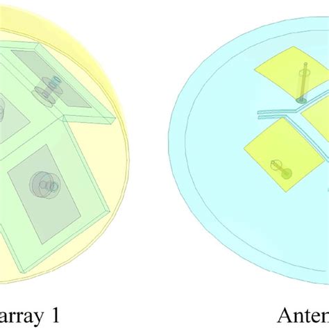 the structural diagram of two mimo antenna array configurations