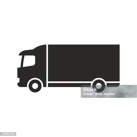 Icône Du Camion De Livraison Camion Véhicule Utilitaire Poids Lourds