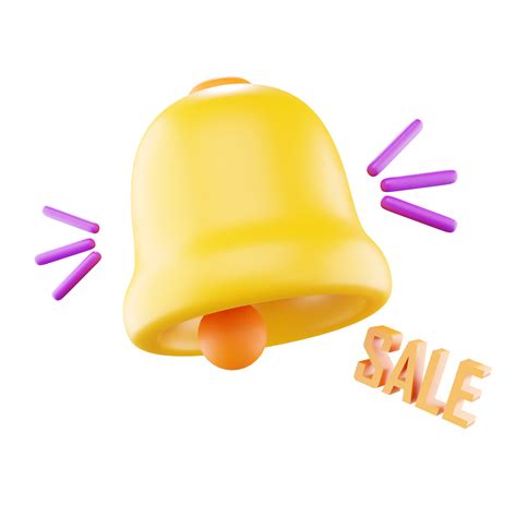 D Bell Notification Png