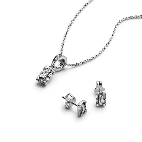 Pandora B801037 Set Kette Anhänger Ohrstecker Luminous