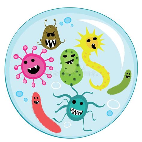 Ilustração Dos Desenhos Animados Da Gota Da água Suja Ilustração Do