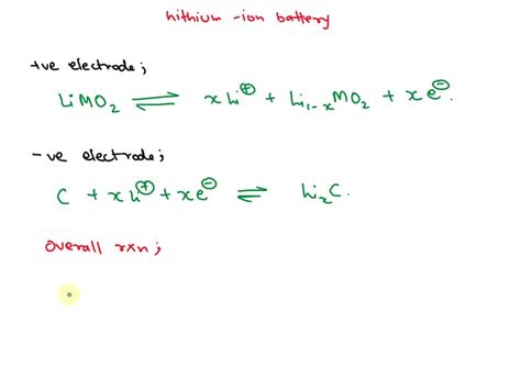 Solved Question Write General Charge Discharge Equation For Lithium