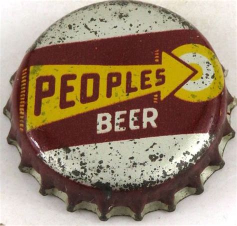1951 Peoples Beer Cork Backed Crown Oshkosh Wisconsin Sold At Auction