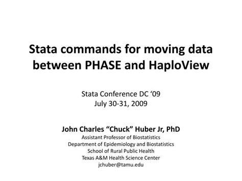 ppt stata commands for moving data between phase and haploview stata