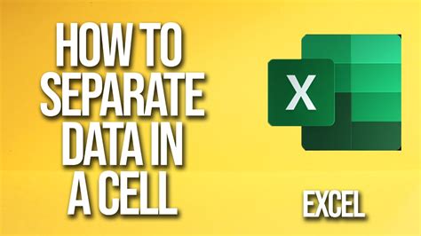 How To Separate Data In A Cell Excel Tutorial Youtube