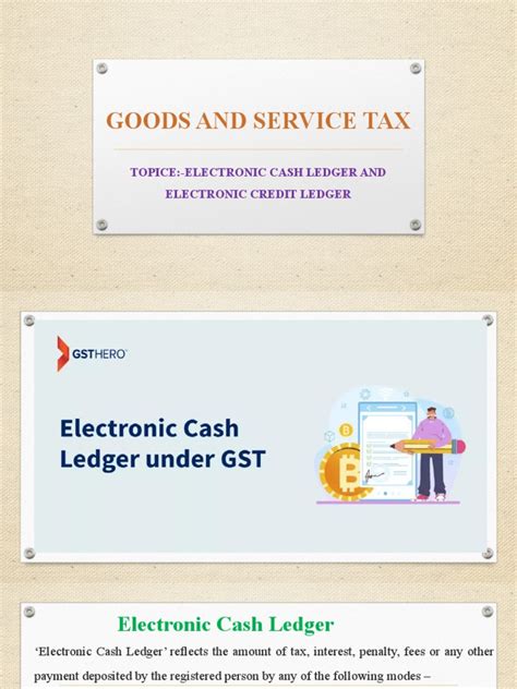 Cash And Credit Ledger Under Gst Pdf Credit Card Banks