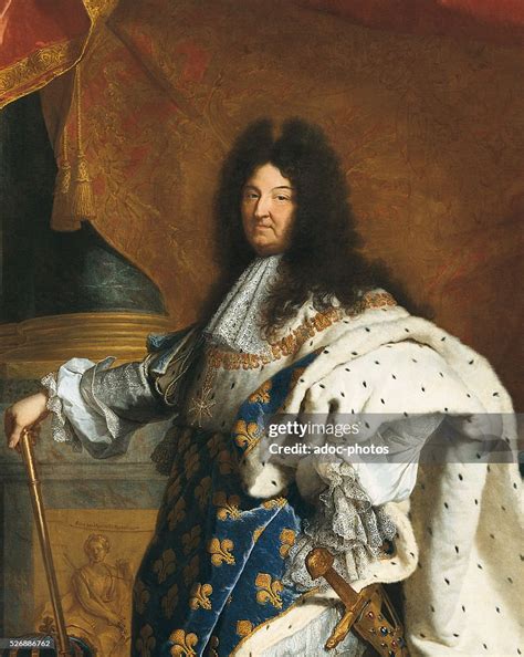 Louis Xiv King Of France In Royal Costume Oil On Canvas By News