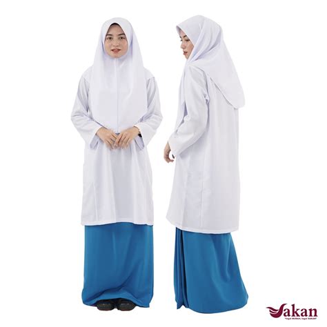 Sakan Uniform Baju Kurung Putih Sekolah Menengah 042186 042197 Shopee