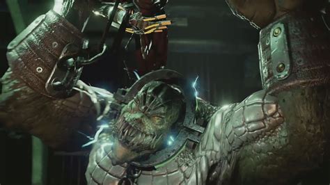 Batman Return To Arkham Asylum Killer Croc Boss Fight Remastered