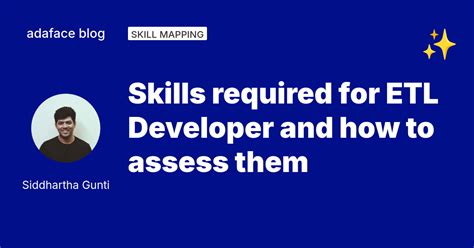 Skills Required For Etl Developer And How To Assess Them