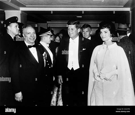 President John F Kennedy And First Lady Jacqueline Kennedy Arrive At The National Guard Armory